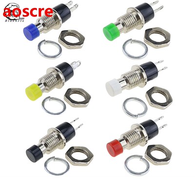 5Pcs PBS-110 Mini Micro DIY Thread 2Pin Momentary Push Butto