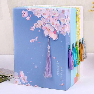 Password book hand ledger ancient style password lock notebo