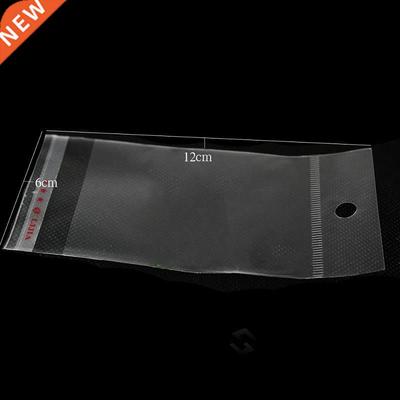 100 pcs Transparent Self Adhesive Seal Plastic Storage Bag O