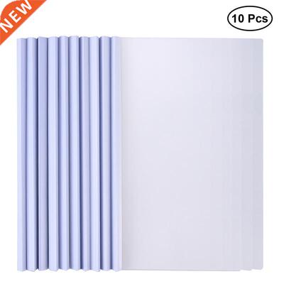 10pcs Transparent File Folder Sliding Bar Report Covers For