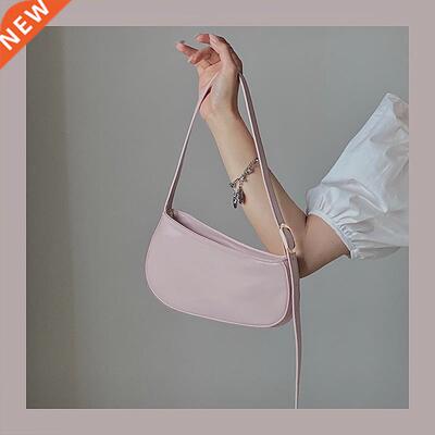 soild color ladies baguette bag 2020 new fashion small shou