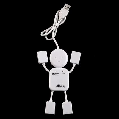 2019 Newest Humanoid 4 Port Hub High-Speed USB 2.0 Splitter