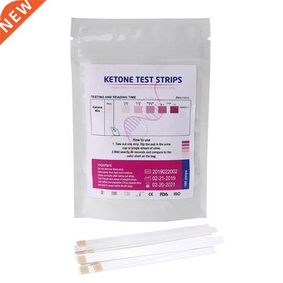 1 Set 100pcs URS-1K Test Strips Ketone Reagent Testing Urine