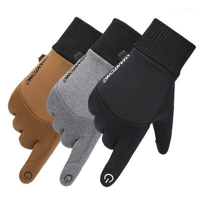 Winter Windproof Outdoor Sports Men Gloves Touch Screen Driv