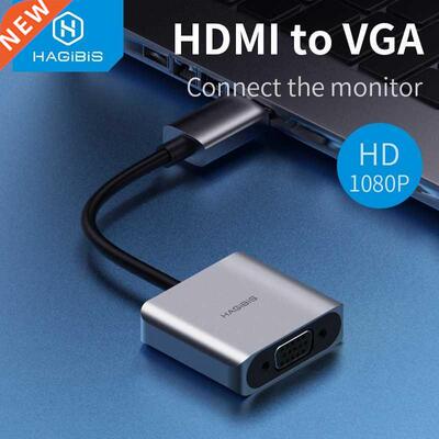 Hagibis HDMI to VGA Adapter 1080P Cable Male To Famale Conv