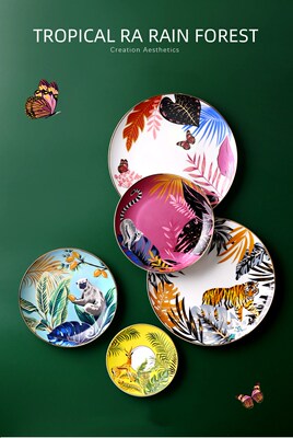 Tableware ceramic plate dinner plates Nordic restaurant