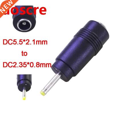 1Pcs Stright New DC2.35*0.8mm Mle to DC5.5*2.1mm Femle L