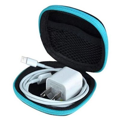 Square Pocket Hard Case Storage Bag for Headphone Earphone