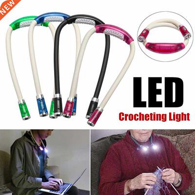 *LED Neck Night Light Flexible Knitting Crocheting Book Ligh