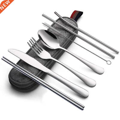 Dinnerware Set Travel Cutlery Set Camping Tableware Reusable