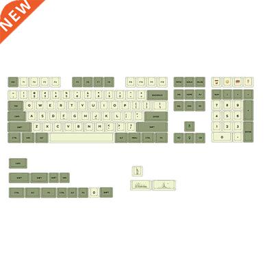 Green Ethermal Dye Sublimation Fonts PBT Keycap for Wired US