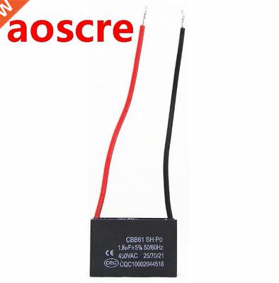 2pcs 450V 1.8uF CBB61 Terminal Ceiling Fan Motor Running Rec