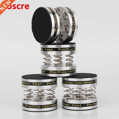 4xPreffar nsolaton Feet Slver Alumnum Sprng Speakers S