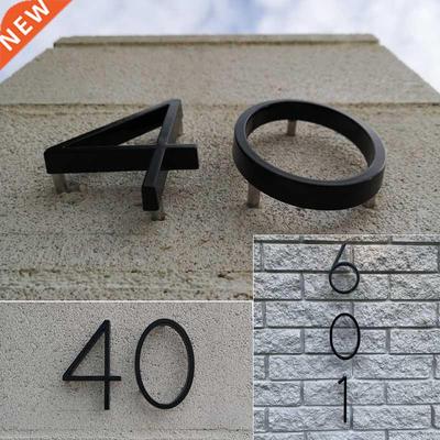 Blck Floting House Numbers Doorplte Letters Metl ddress