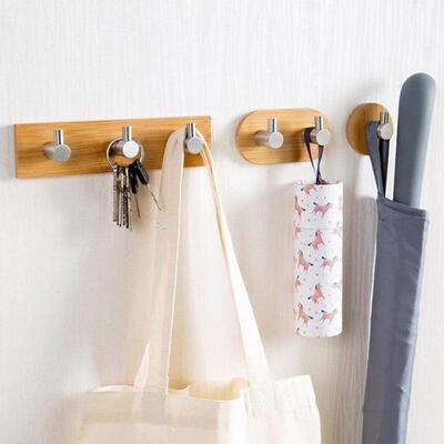 Dreurgh 3Pcs Stainless Steel Hook Rack Coat Hanger Roe