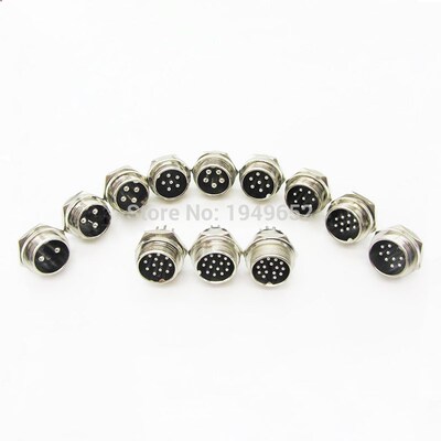 Aviation connector Male plug Diam 20mm GX20 push-pull circul