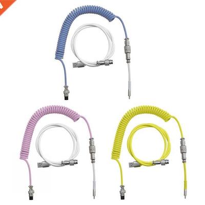 Ajazz AL60 Mechanical Keyboard Aviator Cable Coiled Type-C U