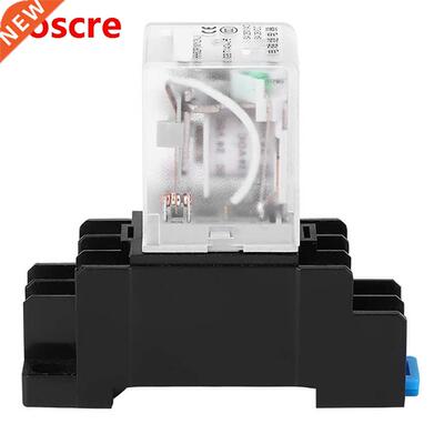 Small Intermediate Electromagnetic Relay with Base AC220V DC