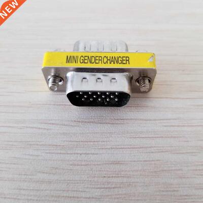 5PCS 15Pin VGA Adapter Connector Plug Male to Male for Compu