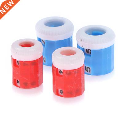 2pcs Blue Red Plastic Knit Knitting Needles Row Counter (Lar