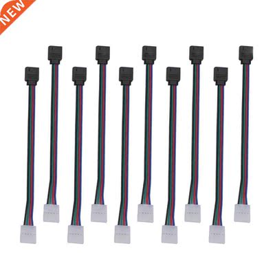 2Pcs 4pin led connector extension cable 4 pin No Cable PCB B