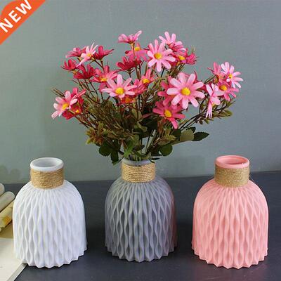 Modern Plastic Vase Home Decor European Imitation Ceramic Ra