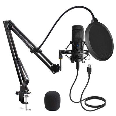 USB Microphone Condenser D80 Recording Microphone with Stand
