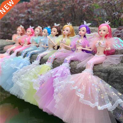 45cm Grl Mermad Bjd Dolls Wth Wng 11 Jonts Movable Bjd