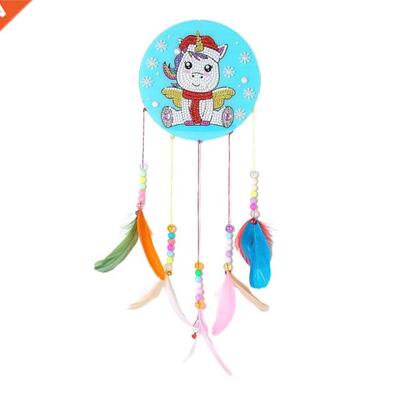 Sitting Horse Snowflake Diamond Drawing Wind Chime Hanging C