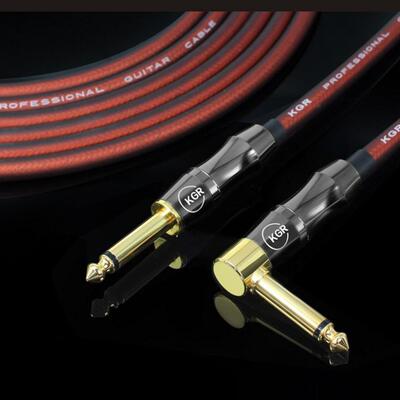 KGR 20AWG Electric Guitar Bass Audio Cable Connector Straig