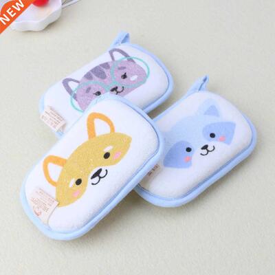 Newborn Baby Bath Brushes Infant Shower Sponge Cotton Rubbin