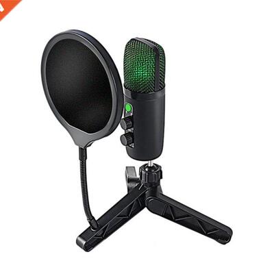 USB Desktop Podcast Computer Game Mic Noise Reduction Rgb Su