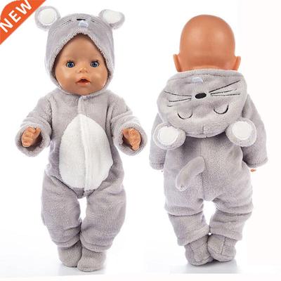 2pcs/set Suit+Shoes Dolls Outfit For 43cm Baby Doll Cute Jum