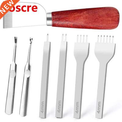 7PCS Stitching Chisel Set(1/2/4/6) Leather Edge Skiving DIY