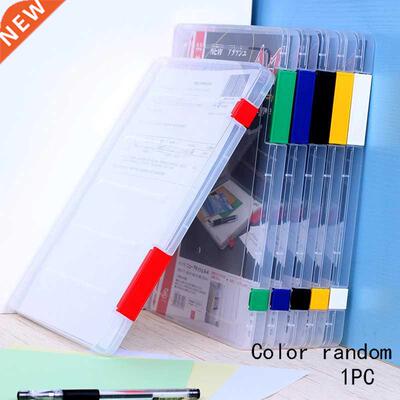 Storage Box A4 Clear File Cases Tranparent Plastic Document