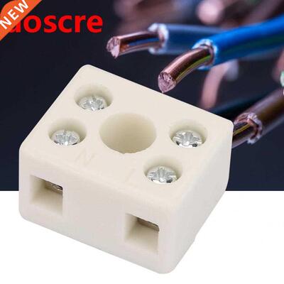 5 Pcs 2 Postion 5 Hole 2W5H Ceramic Wiring Terminal Block hi