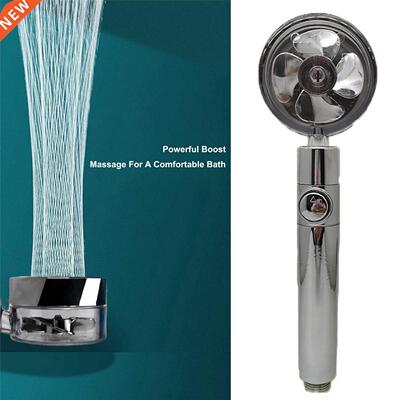 Bathroom 360° Rotation Shower Head Propeller Turbo Boost