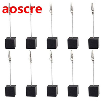 10Pcs Table Number Holder Name Place Card Holder Memo Clip H