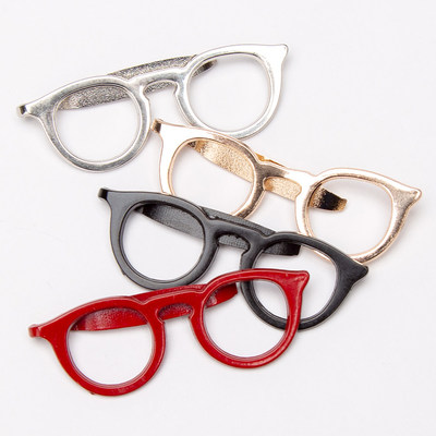New Tie Clip for Men Solid Fashion Style Glasses Tone Bar Pr