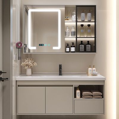 浴室柜组合79/89/99/109/119实木一体陶瓷盆洗手盆洗脸盆柜洗漱台