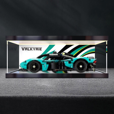 适用乐高42208阿斯顿马丁Valkyrie赛车模型灯箱亚克力透明展示盒