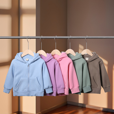 Winter thick cotton hoodie jacket for boys and girls婴儿外套