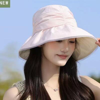 0805k高尔夫帽子女夏新款大沿帽帽女韩国户外防晒太阳帽全透气遮
