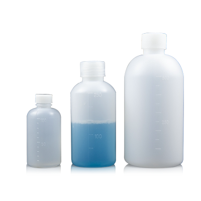 塑料样品小口瓶含防漏内盖100 250 500 1000 2000ml聚乙烯材质透明塑料小口瓶 试剂瓶 取样瓶 分装密封防漏瓶