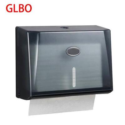 GLBO免打孔干手纸巾盒擦手纸盒厕所壁挂式塑料防水抽纸盒擦手纸架