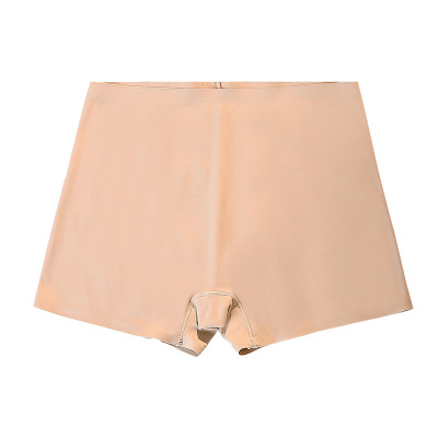 中腰平角裤纯色安全裤