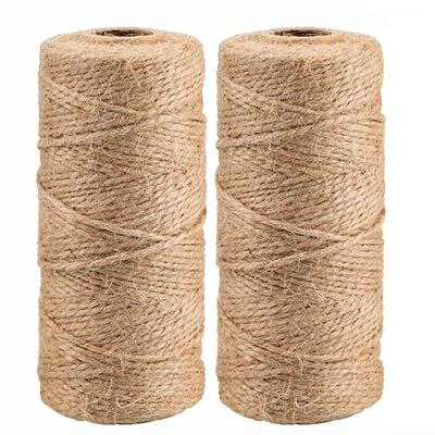 1MM 2MM Natural Vintage Jute Rope Cord String Twine Burlap