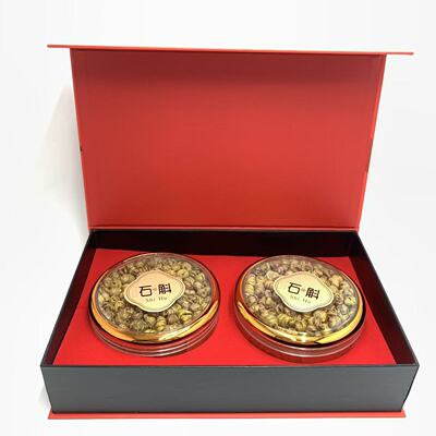 铁皮石斛四拼礼盒中秋海味