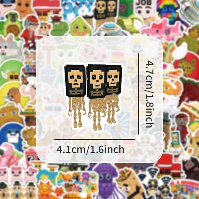 steal a Brainrot窃取脑腐游戏卡通角色涂鸦贴纸马赛克装饰贴画纸