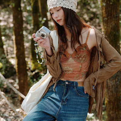 波西米亚民族风吊带外穿